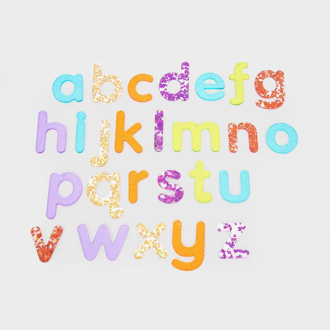 Rainbow Glitter Letters – Chequered Fox