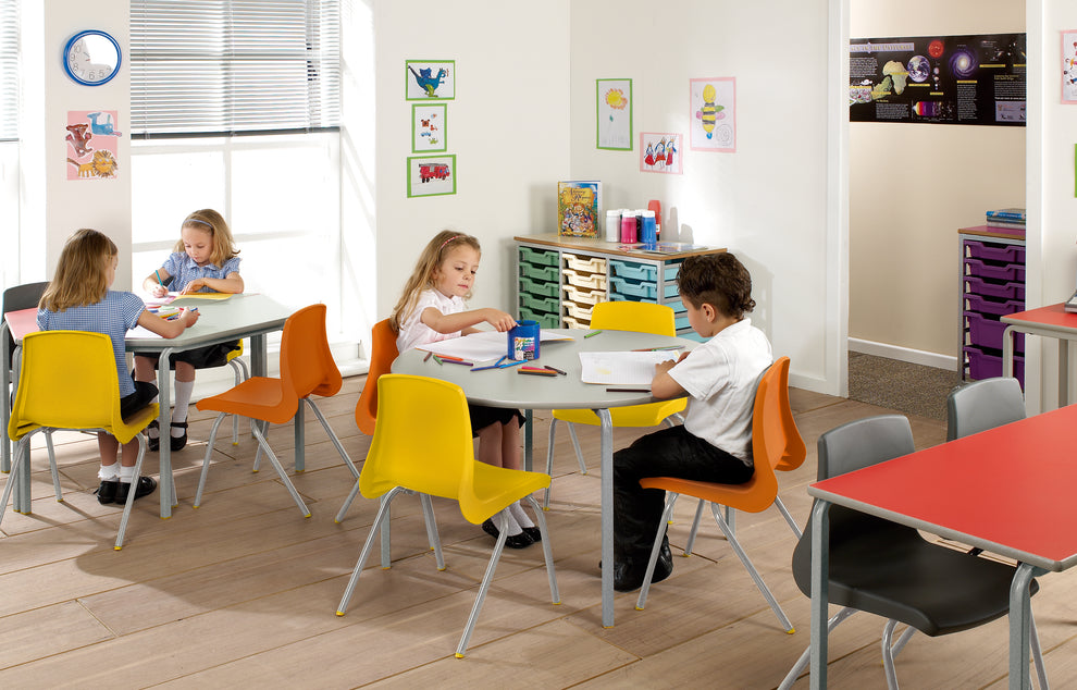 Metalliform Rectangular Crushed Bent Table PU Duraform Edge (1100 x 55 ...