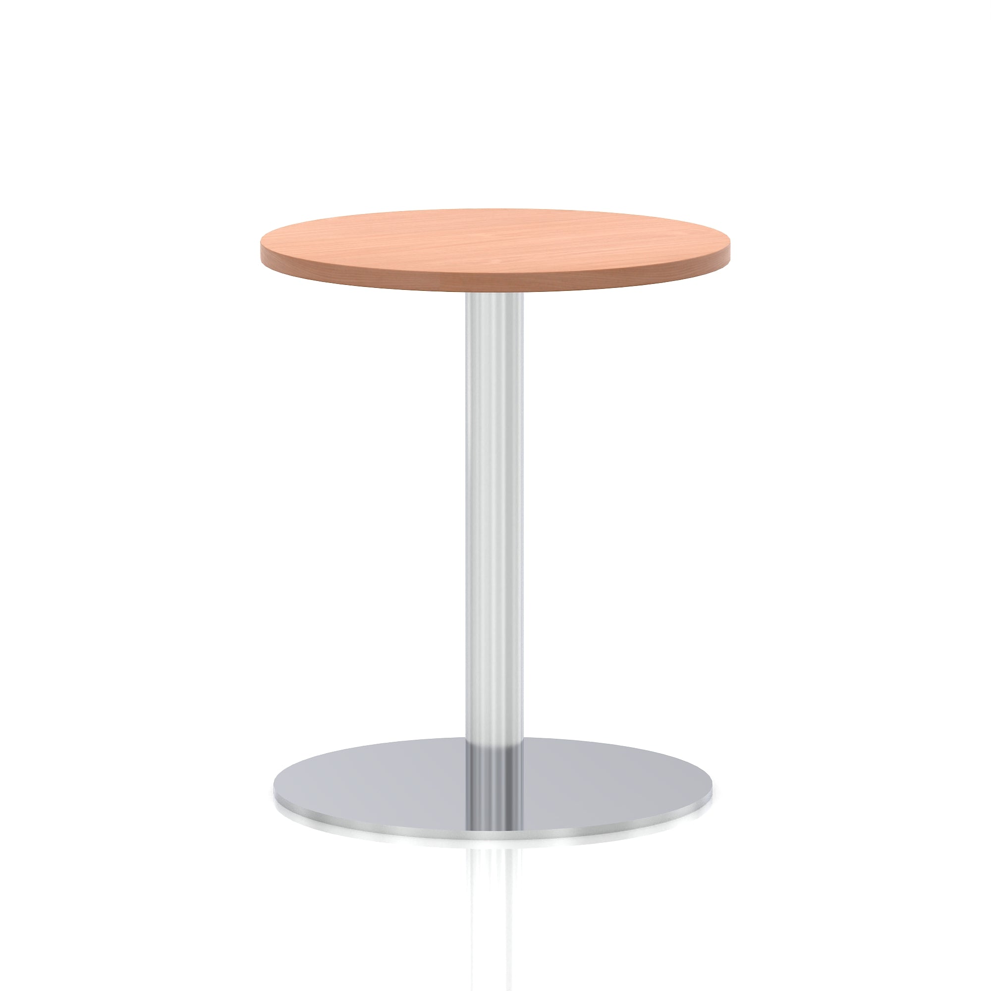 Italia Round Poseur Table Silver Leg – Chequered Fox