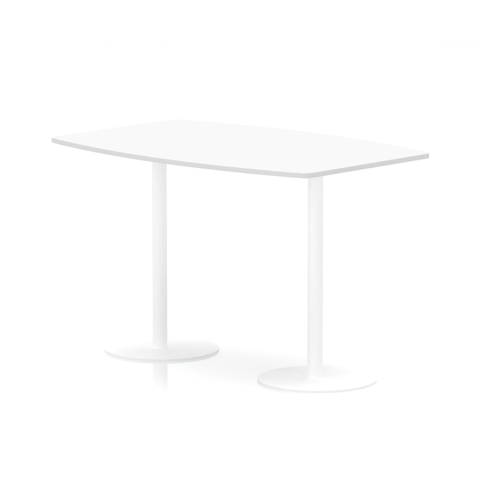 Italia High Gloss Boardroom Table White Leg – Chequered Fox