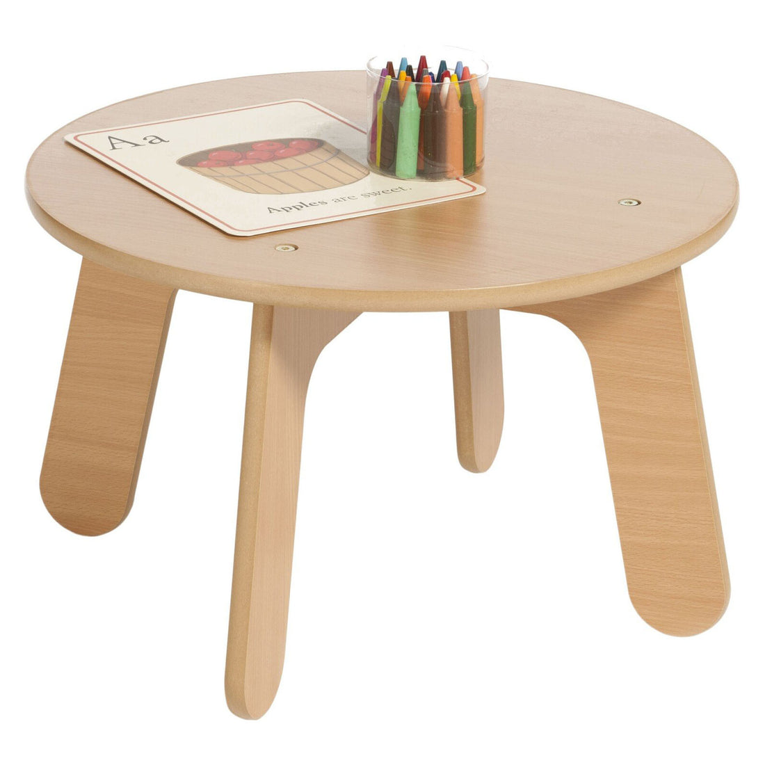 Millhouse Early Years Small Round Maple Table – Chequered Fox