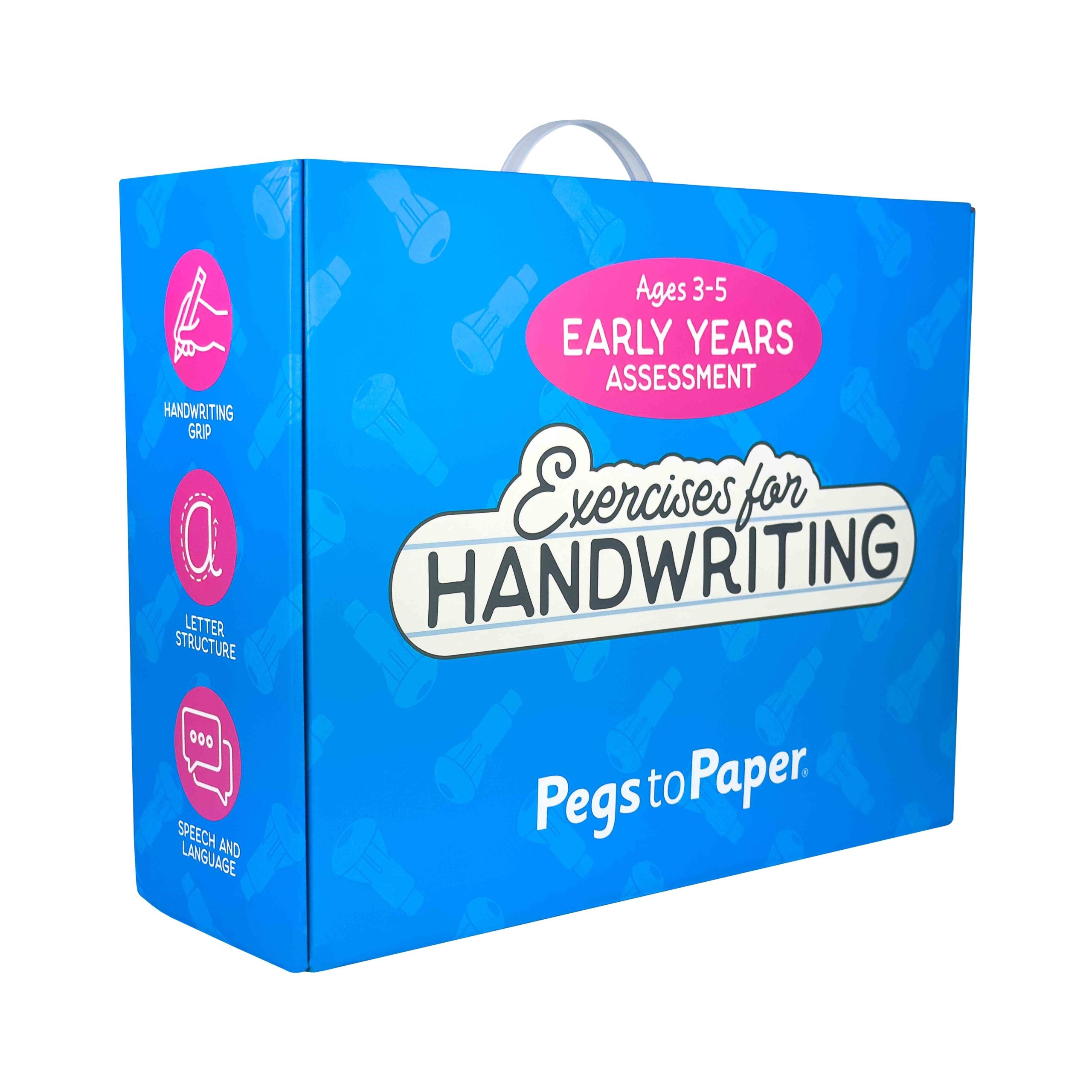 Pegs to Paper: Exercises for Handwriting Kit. 2 Sets – Chequered Fox