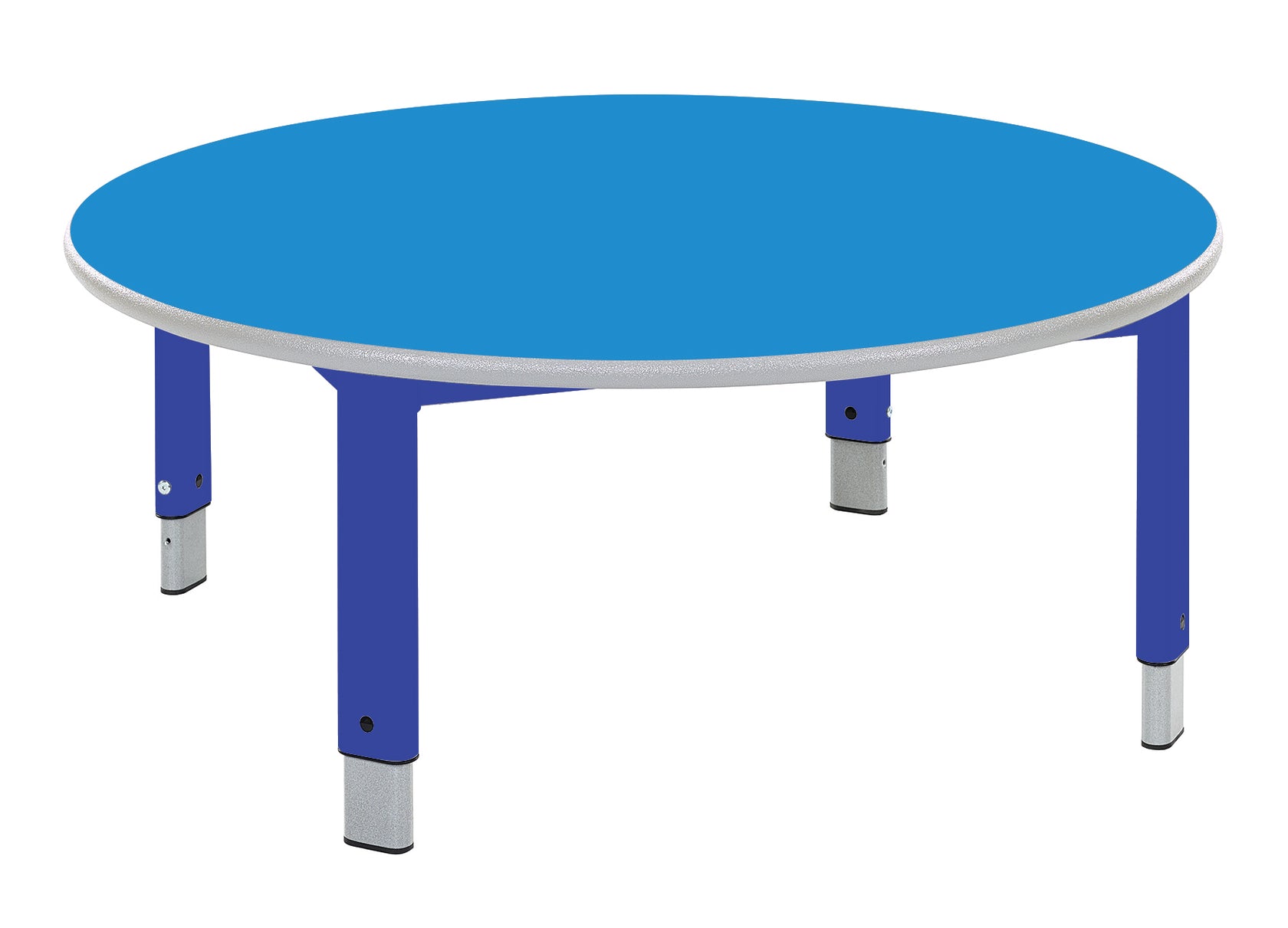 Height Adjustable Table: Circular – Chequered Fox